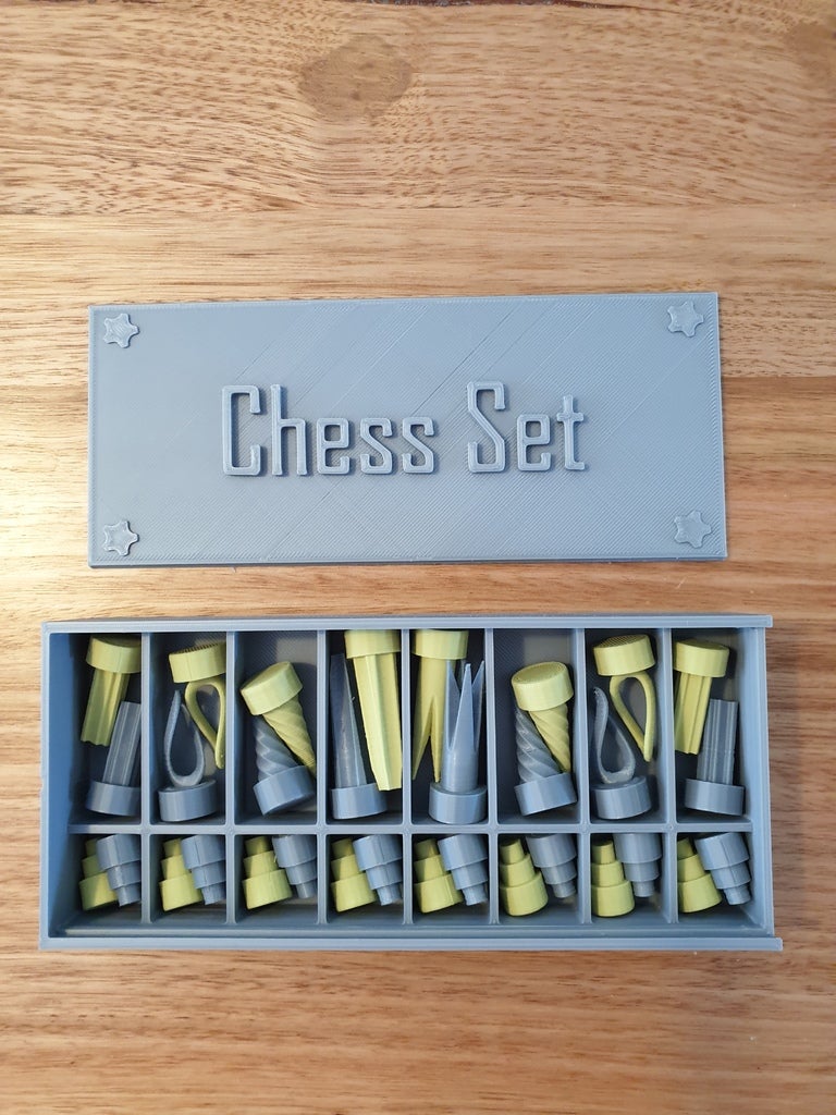 Chess set with storage box by 3DPrintBunny | Download free STL model ...