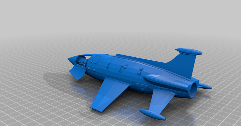 Delta XI Rocketship (Fallout 3) by Tynernis | Download free STL model ...