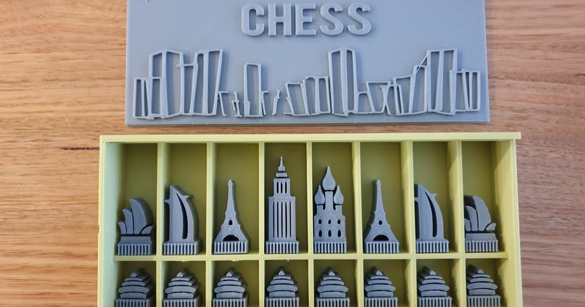 Architecture Chess Set by 3DPrintBunny | Download free STL model ...