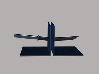 Katana bookend by Happy print | Download free STL model | Printables.com
