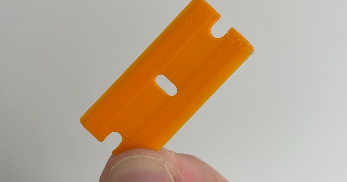 Plastic Razor - Scraperite by lowlandet | Download free STL model ...
