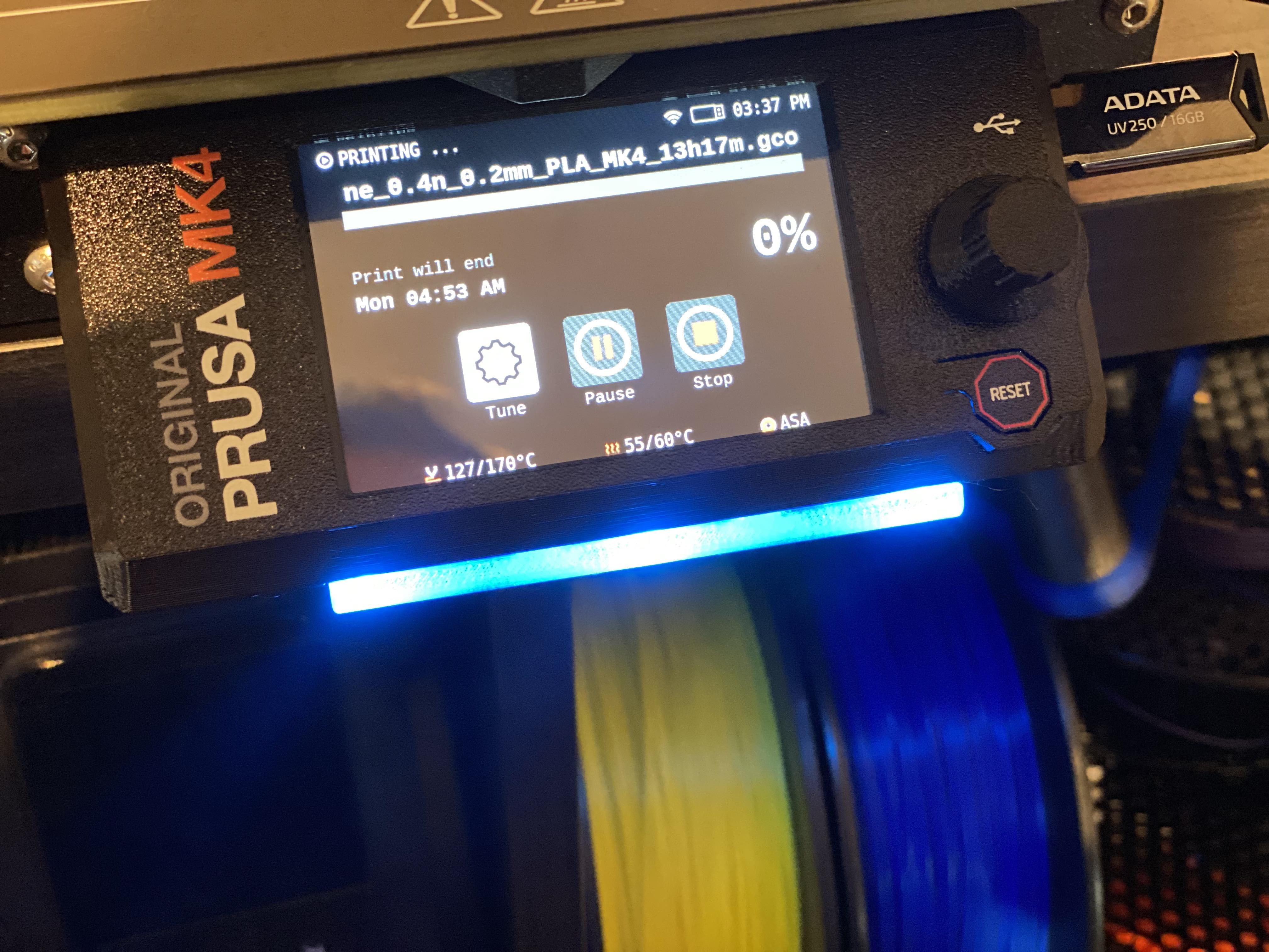 Prusa MK4 LED Status Bar Extension by Big Dutch | Download free STL ...