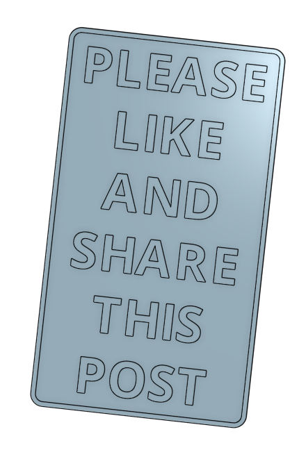 Humorous Sign - Please Like and Share This Post - 3 Versions by kaje ...