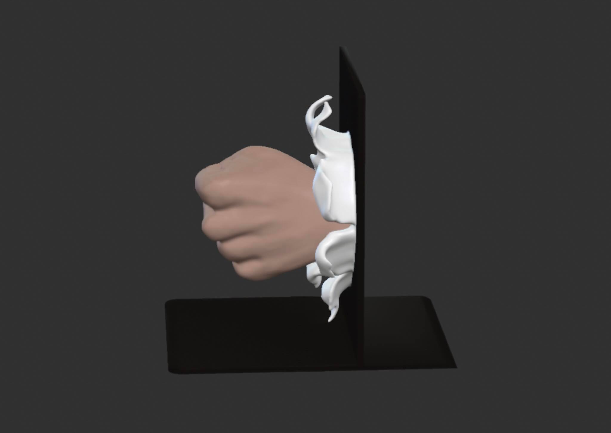 Punch through - bookend by Iceman | Download free STL model ...