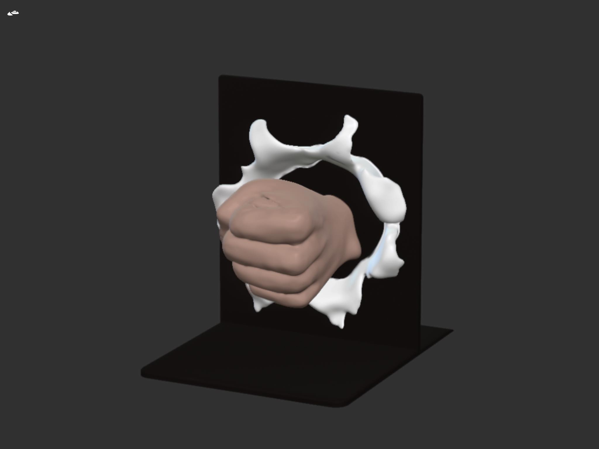 Punch through - bookend by Iceman | Download free STL model ...