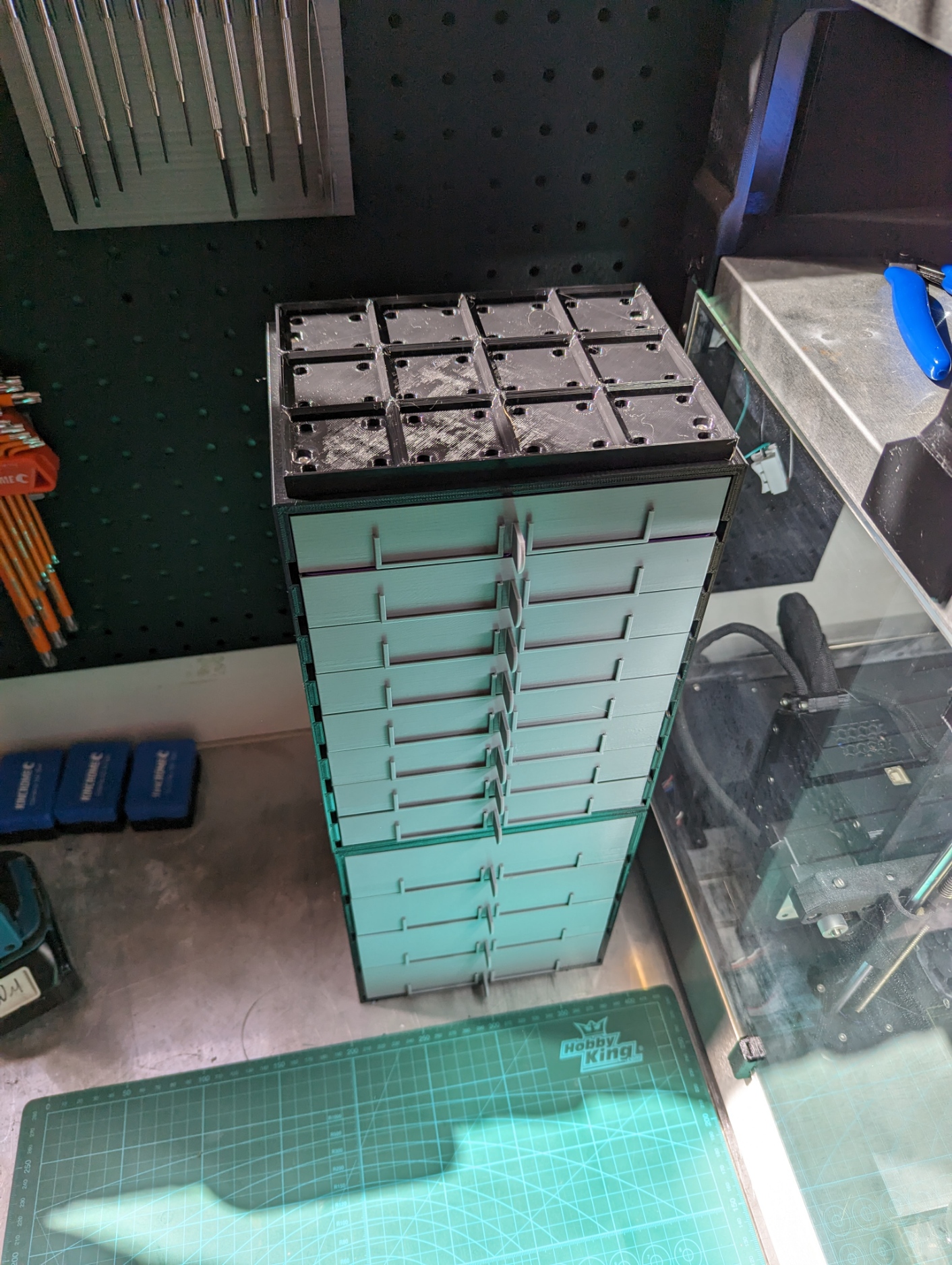 Gridfinity Ultimate Drawer System Rack Baseplate 3x4 by Dissendat ...