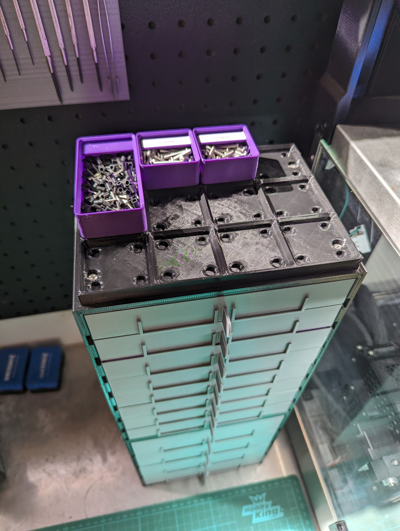 Gridfinity Ultimate Drawer System Rack Baseplate 3x4 By Dissendat
