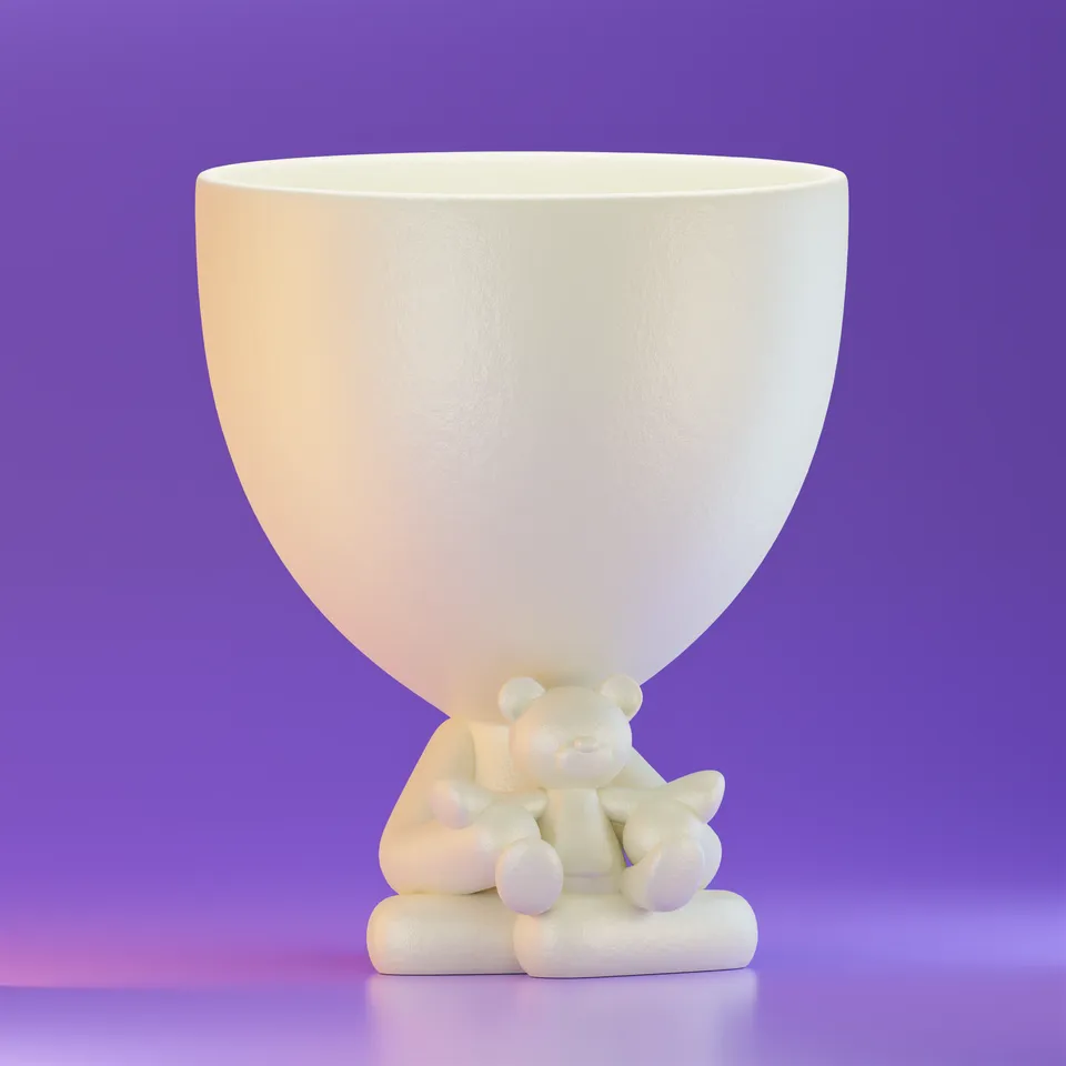 ROBERT POT WITH TEDDY by Rebeca Morales | Download free STL model ...