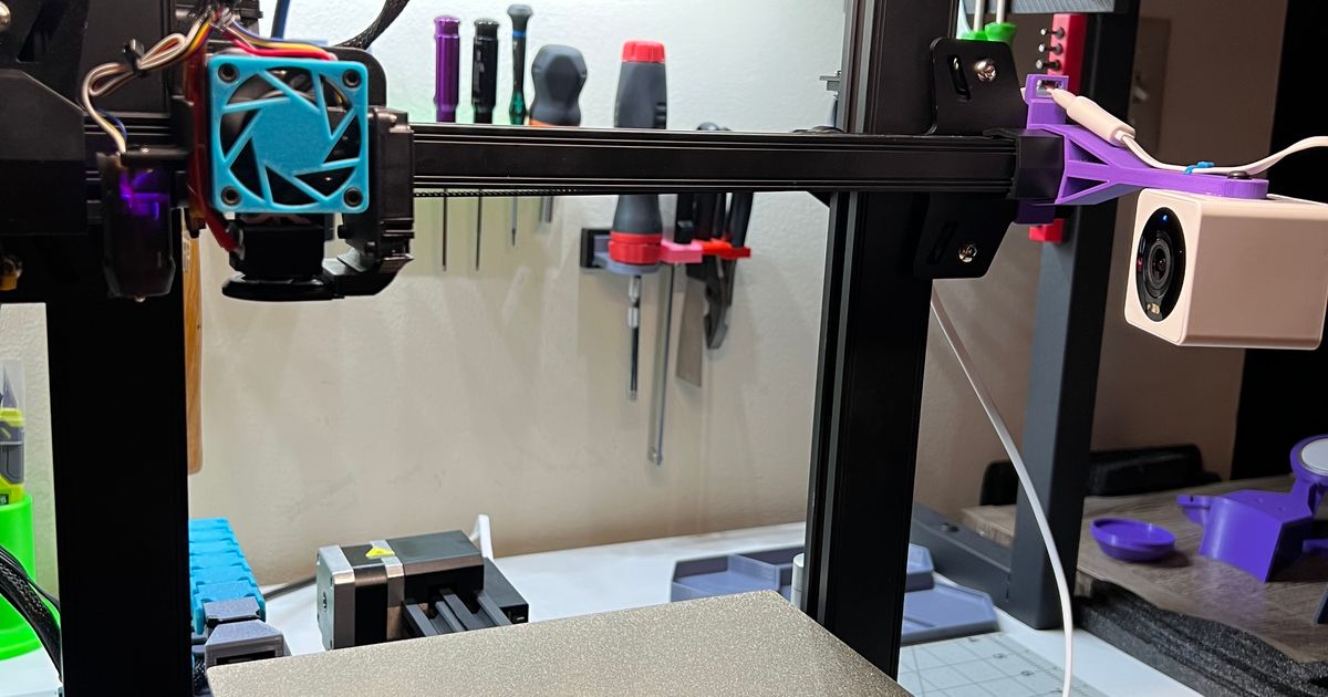 Ender 3 V2 Neo X Axis Camera Mount by Whimsii3D | Download free STL ...