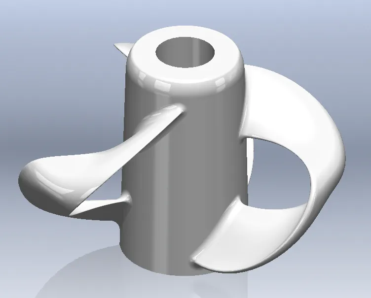 Sharrow propeller (printed without support) by Mechanical Stuff ...