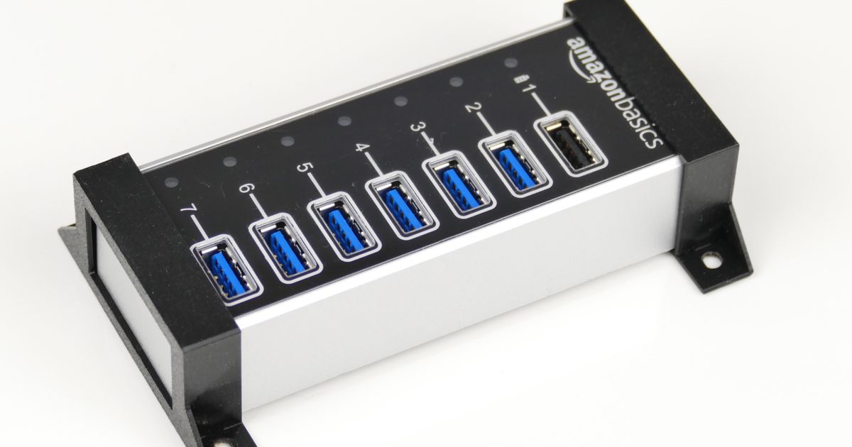 Mounting Brackets for Amazon Basics USB 3.0 Hub by Jan-E.de | Download ...