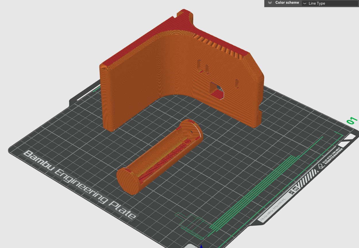 Bambulabs X1C - Spoolholder alongside backplane by SANAIR | Download ...