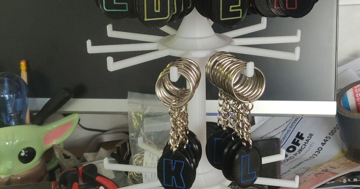 Keyring stand by GiraffeLord | Download free STL model | Printables.com