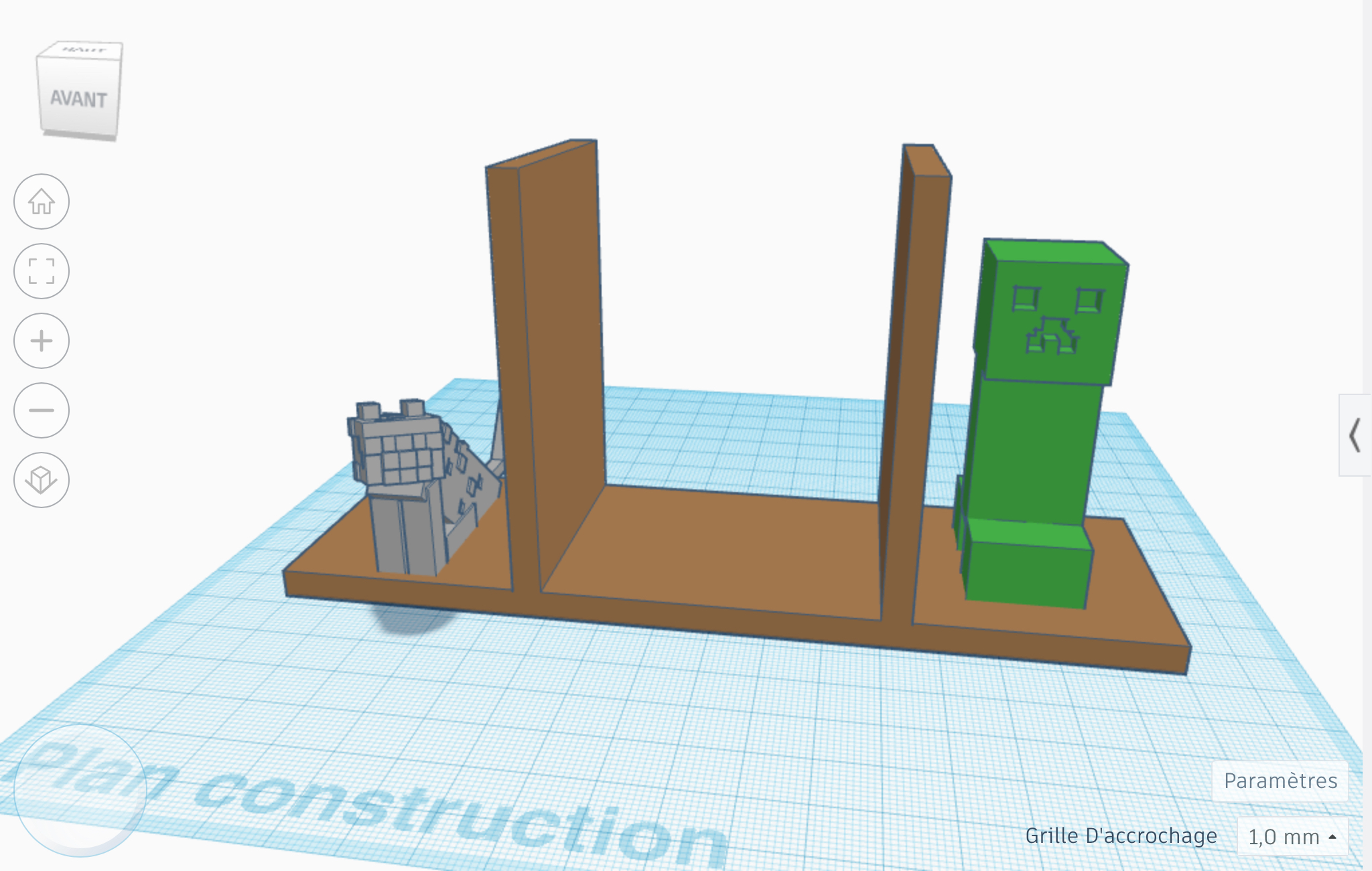 Minecraft Cat & Creeper Bookend by Alex_yt | Download free STL model ...