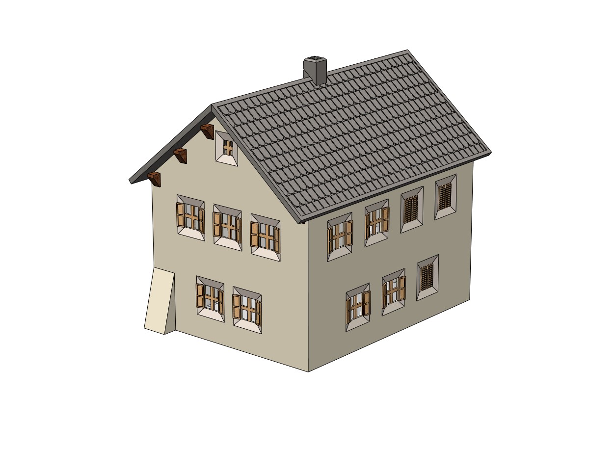 Swiss Model House by DsK_Printing | Download free STL model ...