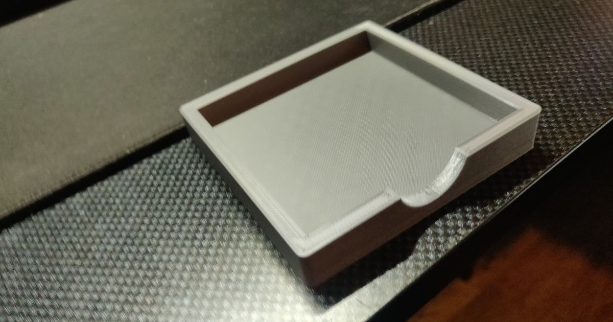 Sticky Note Pad Holder 3x3 inches by Zale | Download free STL model ...