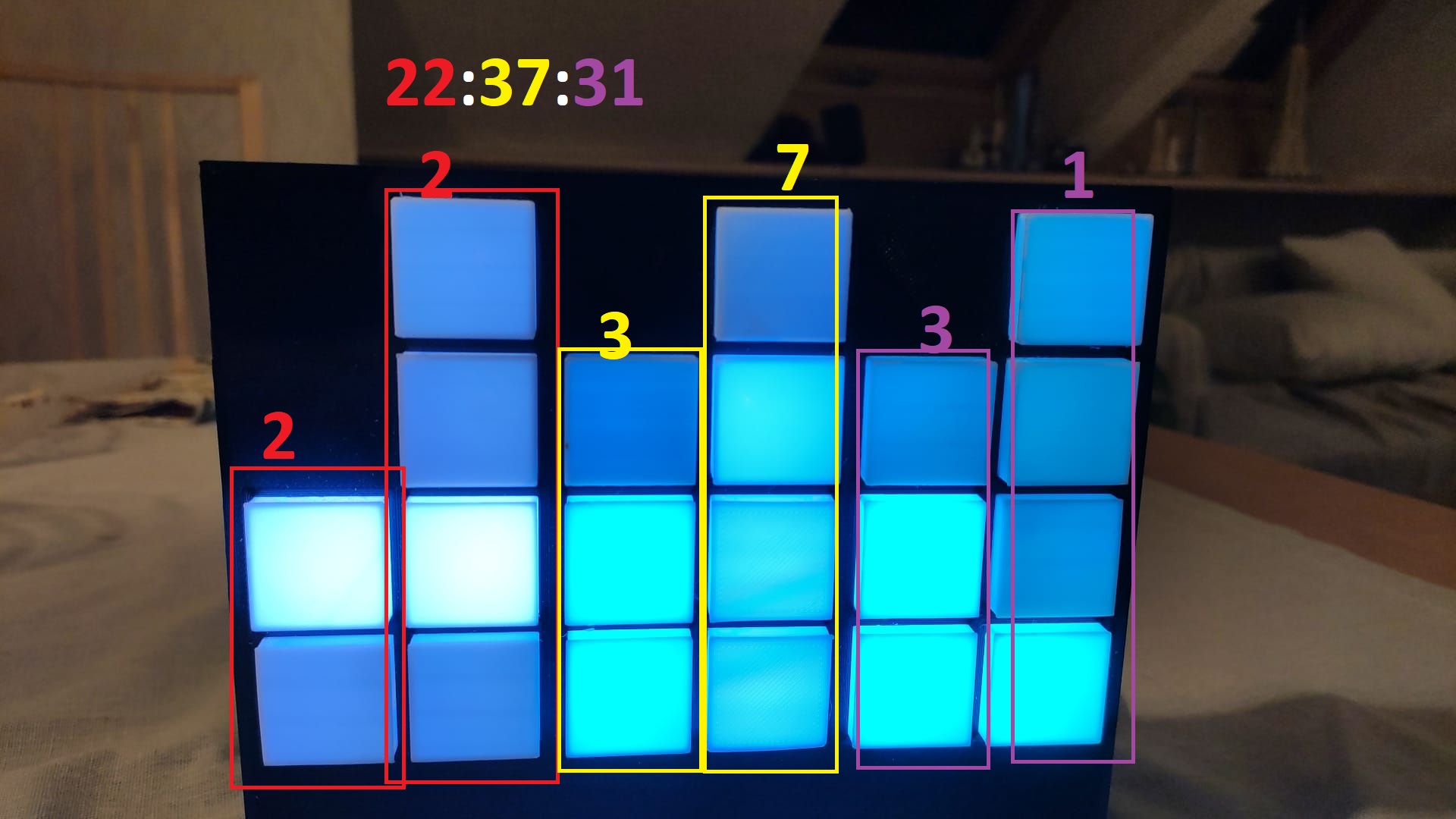 24 Hour Binary Clock By Vazzed Download Free Stl Model 