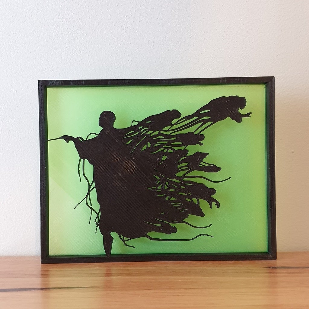 Voldemort Dementor Harry Potter Silhouette Art By 3DPrintBunny
