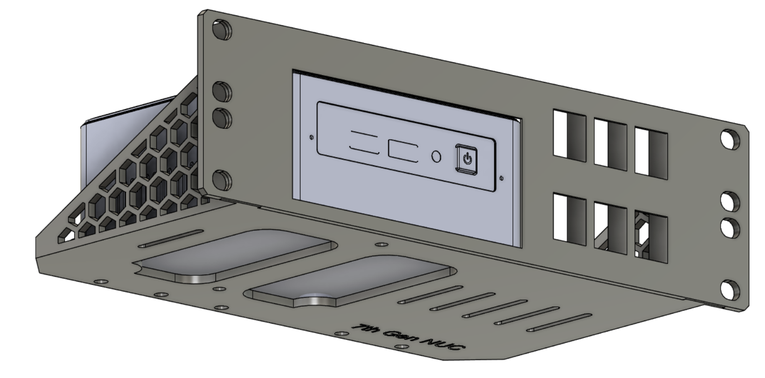 7th Gen Intel NUC - 10 Inch Rackmount by Flow | Download free STL model ...