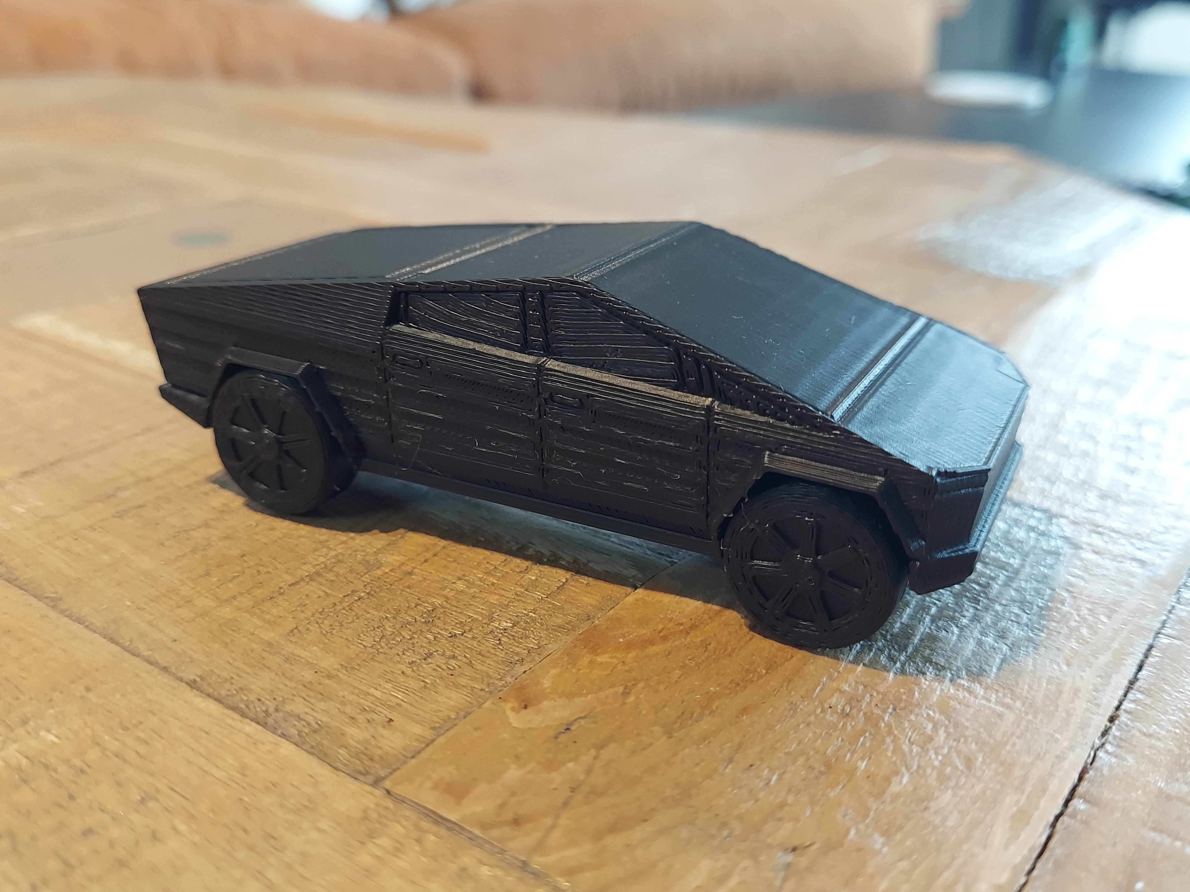Tesla CyberTruck print in place with moving wheels by Manifold3D ...