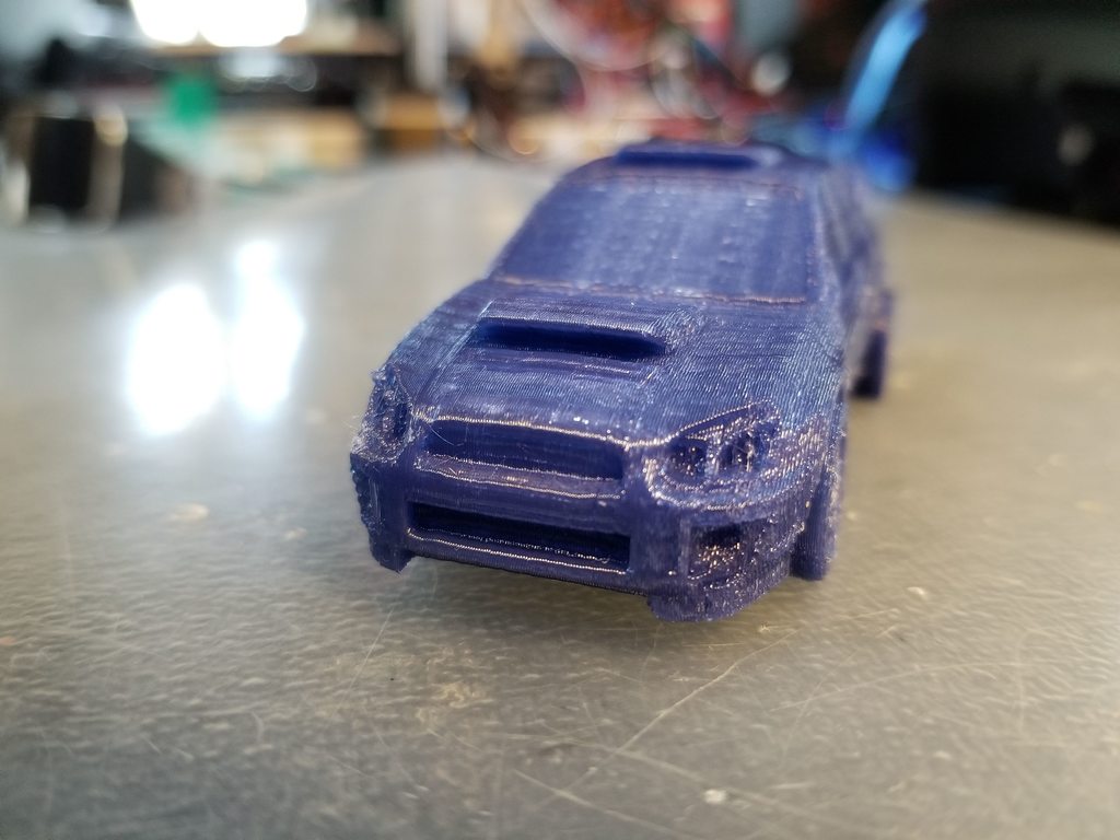 Subaru Impreza WRX STi print in place with moving wheels by Manifold3D ...