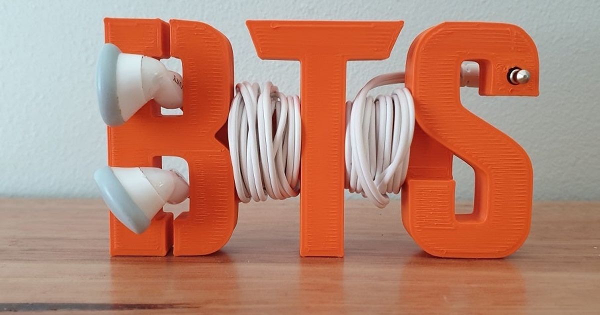 BTS earphone earbud holder by 3DPrintBunny | Download free STL model ...