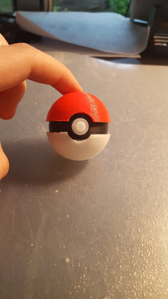 Easy and Quick print Pokeball Pokemon by Manifold3D | Download free STL ...