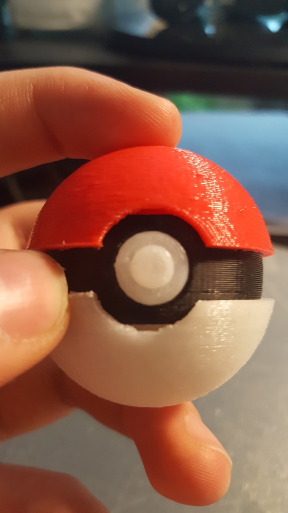 Easy and Quick print Pokeball Pokemon by Manifold3D | Download free STL ...