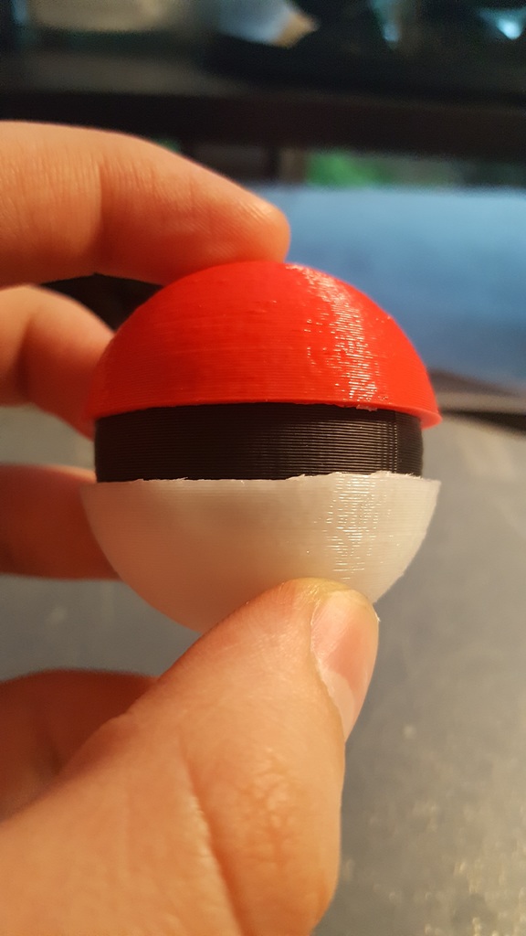 Easy and Quick print Pokeball Pokemon by Manifold3D | Download free STL ...
