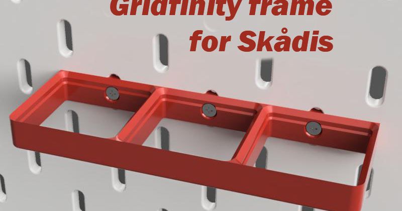 Collection of Gridfinity frame for Skadis por ORM | Descargar modelo ...