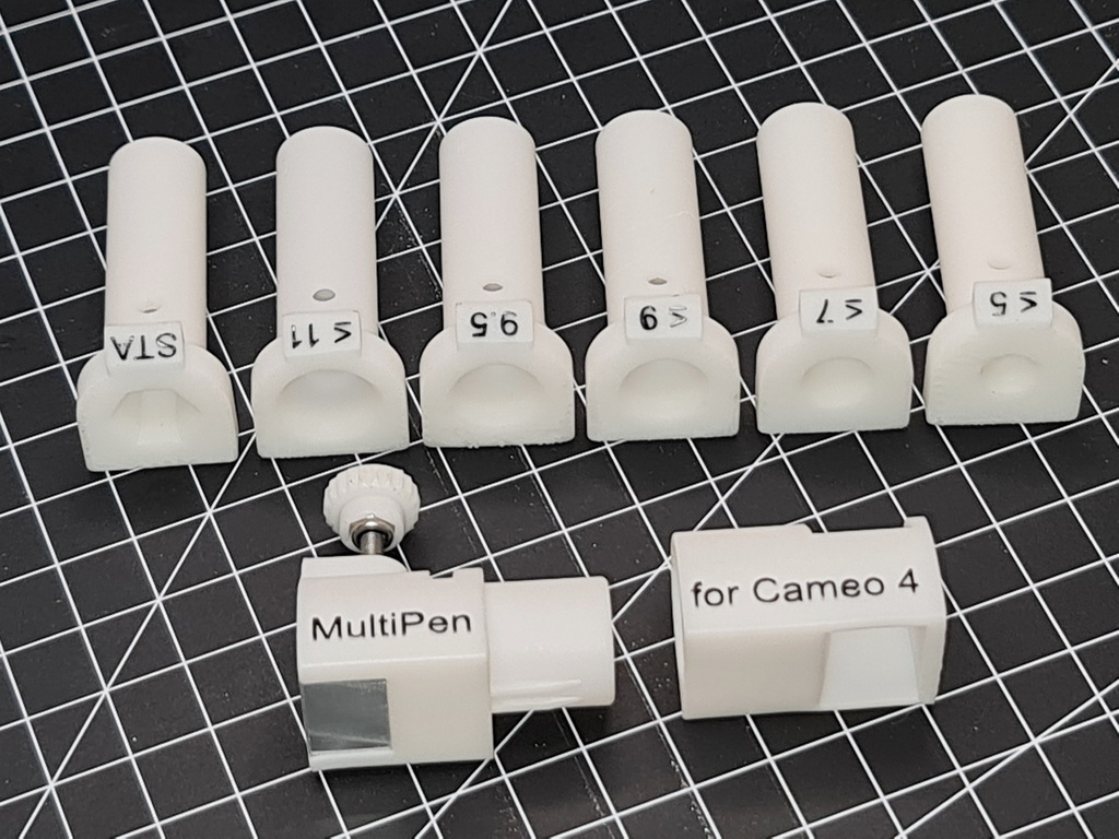 Cameo 4 - Multi Pen Holder by Kim U. | Download free STL model ...