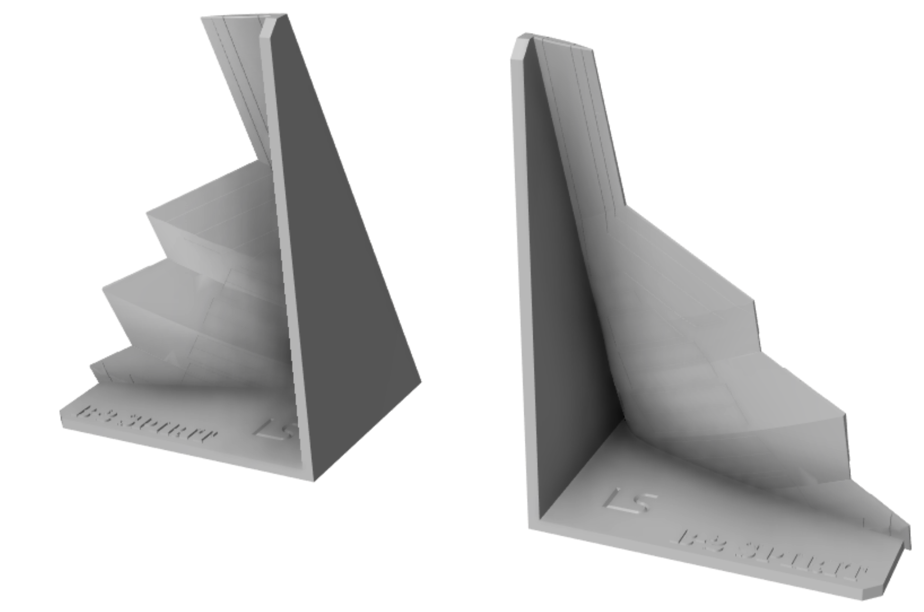 B-2A Bookends by Lionel SAVOCA | Download free STL model | Printables.com