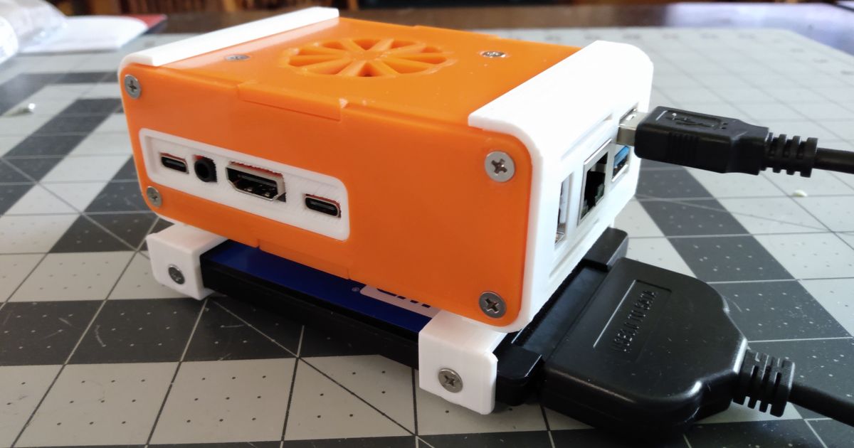 Orange Pi 5 Case with External 2.5" SSD Mounting Bracket and 40x10 fan ...