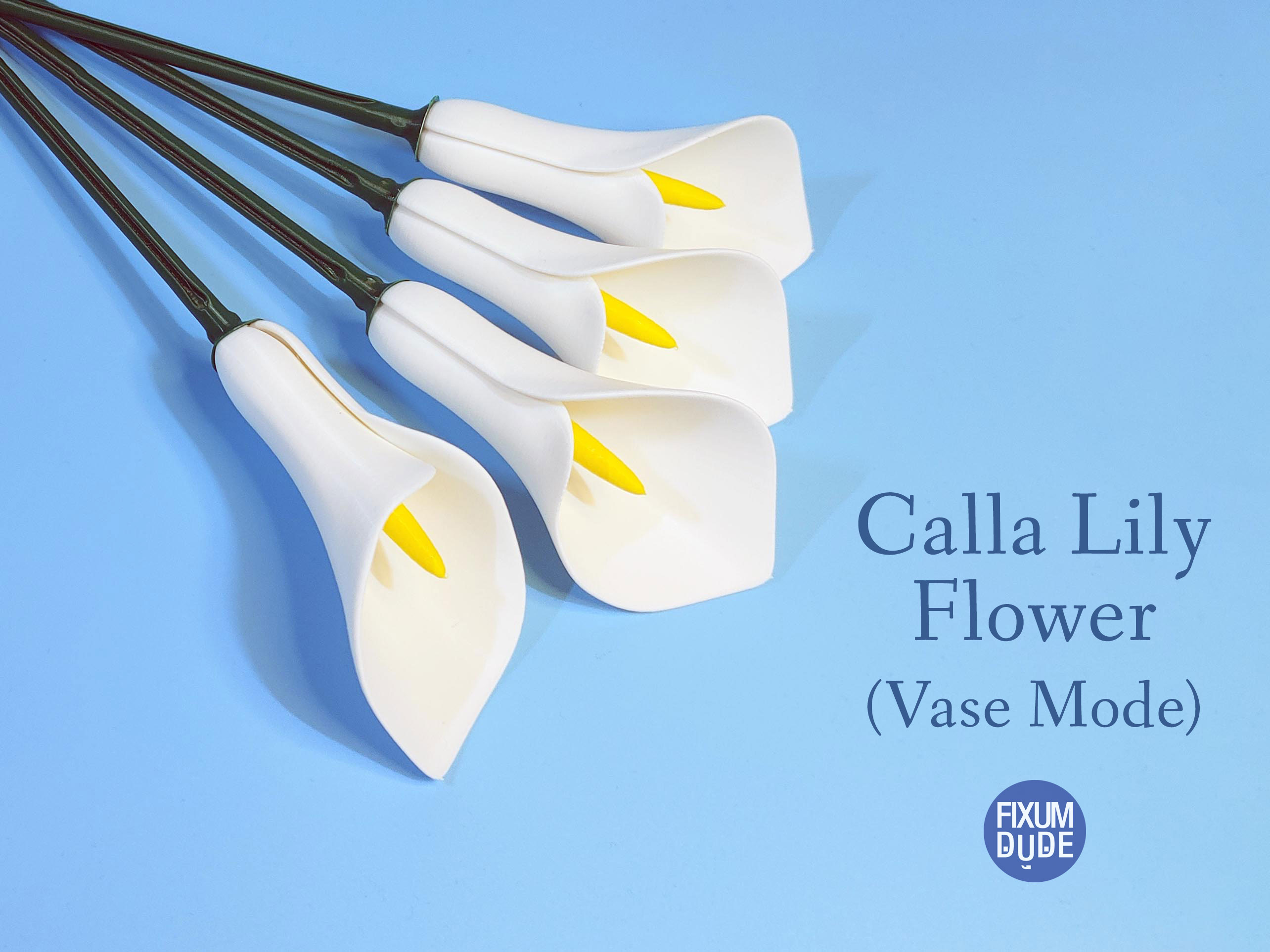 Calla Lily Flower (Vase Mode) by fixumdude | Download free STL model ...