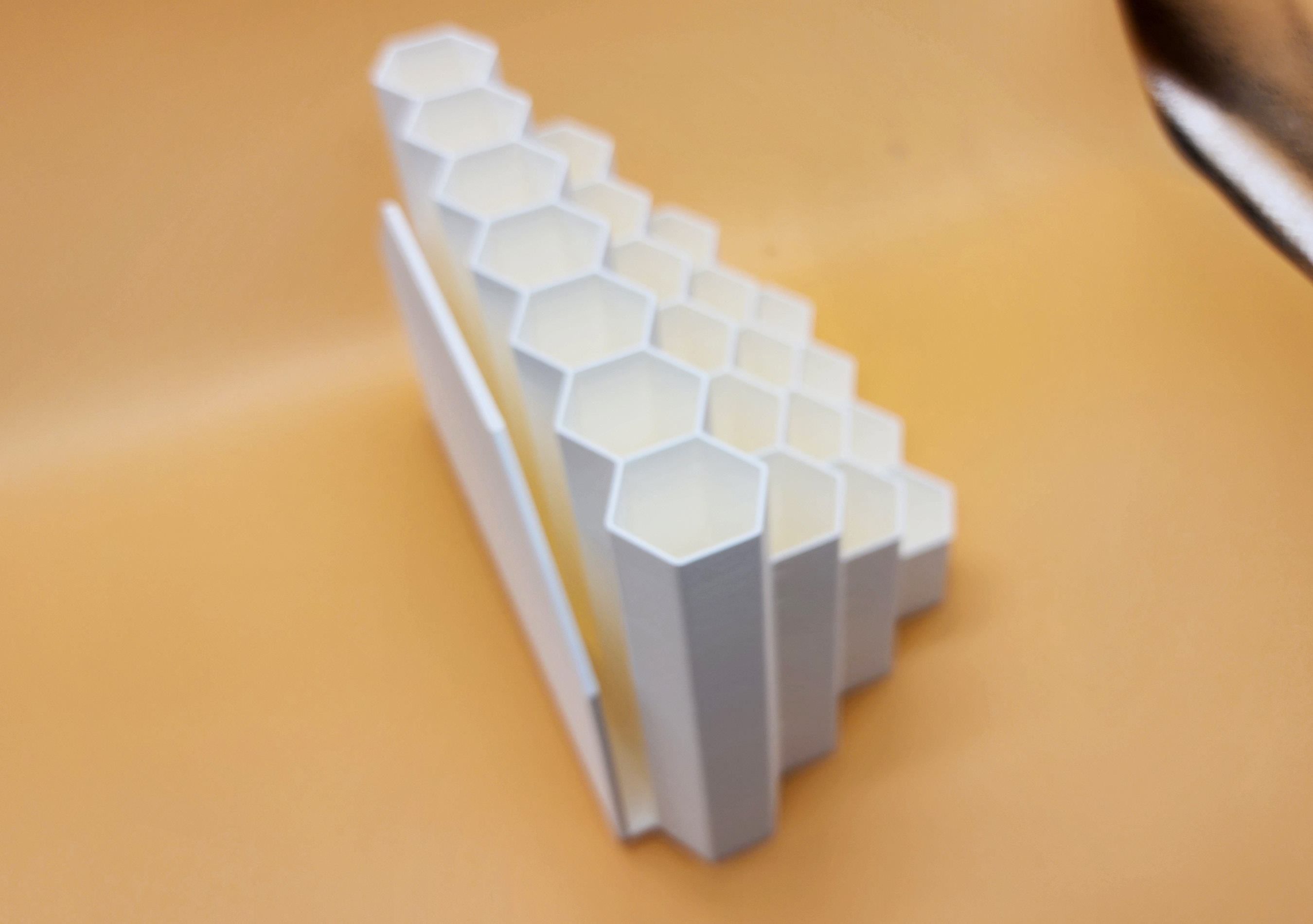 Honeycomb Desk Organizer w/Letter Slot by Triple G Workshop | Download ...