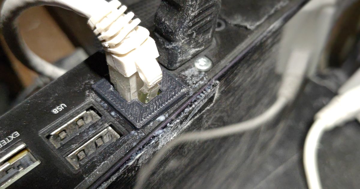 Ethernet Cable Light Cover by Brian | Download free STL model ...