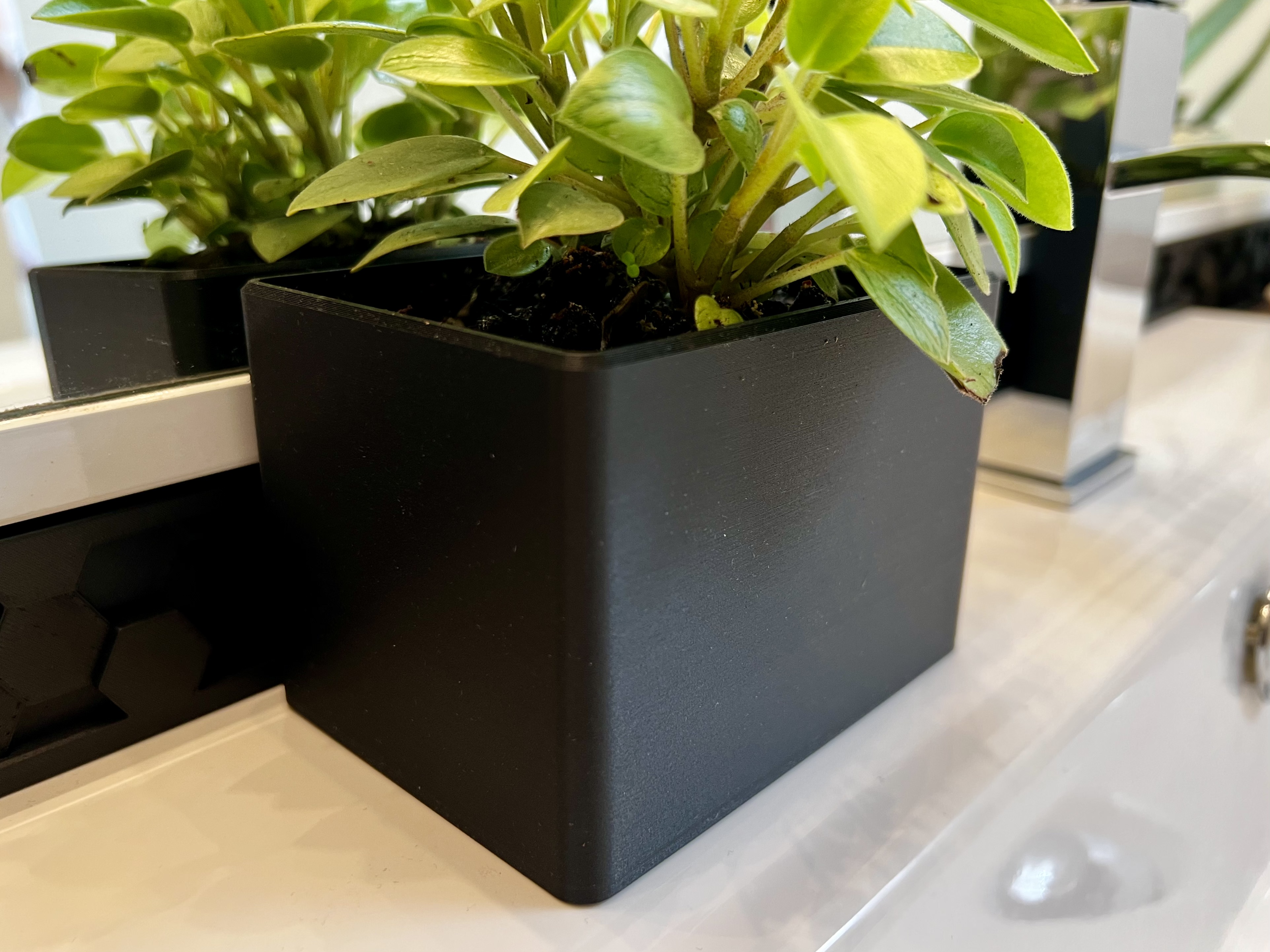 Modern Rectangular Plant Pot (Parametric) by Michaël Fortin | Download ...