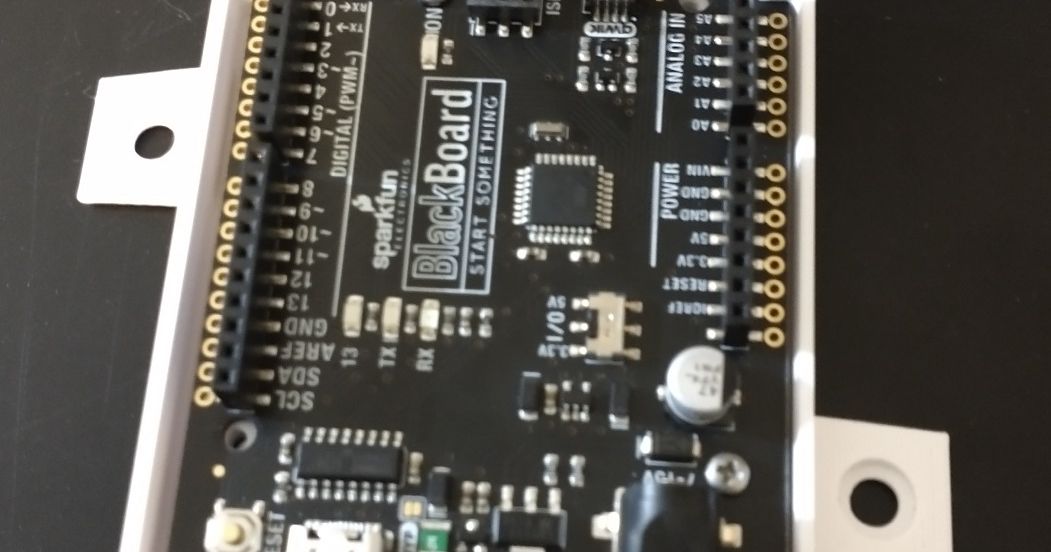 Mount for SparkFun BlackBoard & RedBoard Plus by languer | Download free STL model | Printables.com
