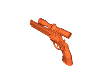 Kellogg's pistol w/ scope from Fallout 4 by #1Primate | Download free ...