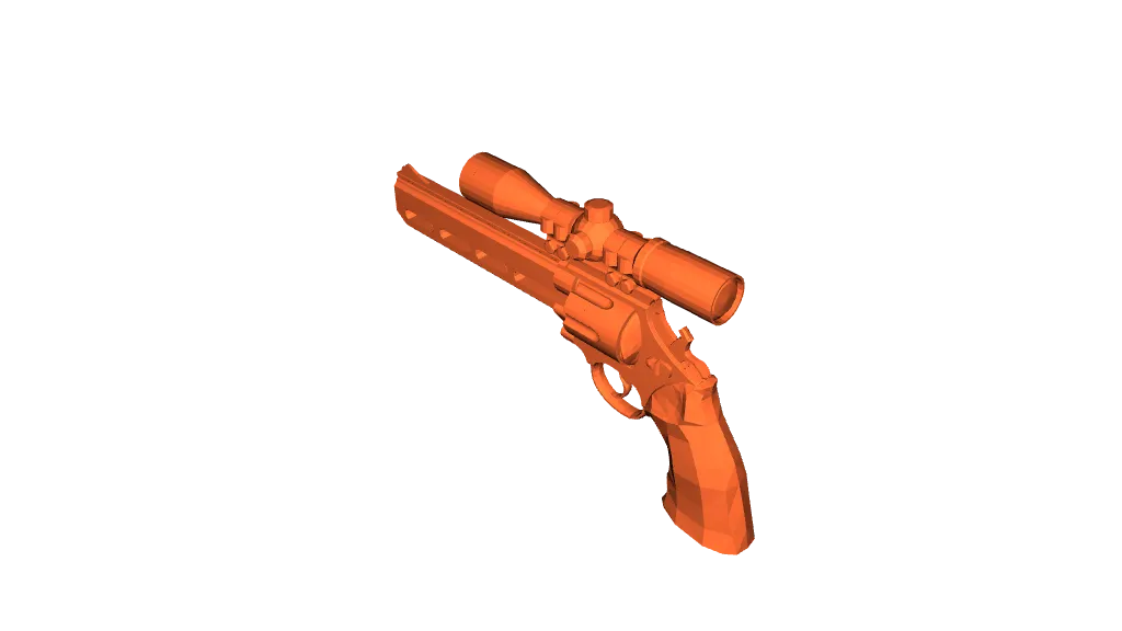 Kellogg's pistol w/ scope from Fallout 4 by #1Primate | Download free ...