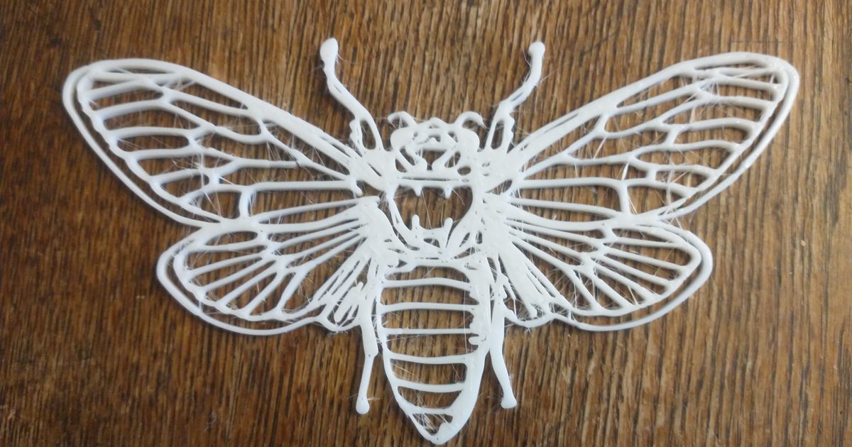 Cicada Wall Art by Books | Download free STL model | Printables.com