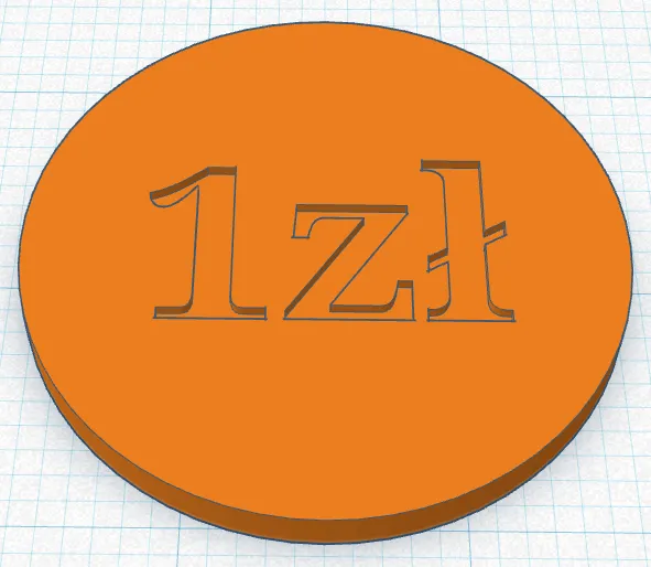 1 PLN Coin by Adam | Download free STL model | Printables.com