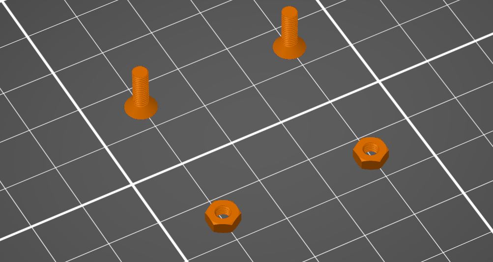 8mm M3 Screws & Nuts by Omega-TI | Download free STL model | Printables.com