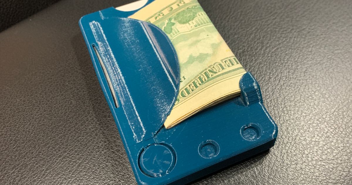 Cascade Card Wallet with Corner Holder by LarryD | Download free STL ...