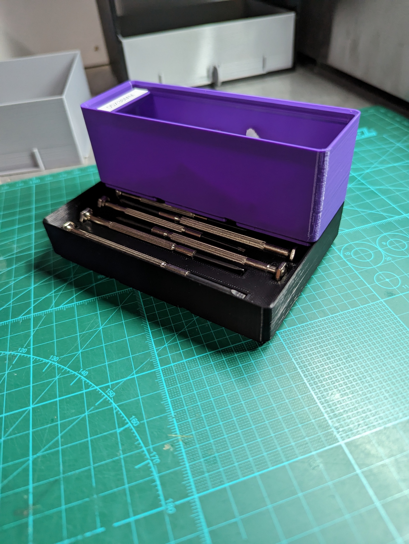 Precision Screw Driver Set Gridfinity Holder by Dissendat | Download free STL model | Printables.com