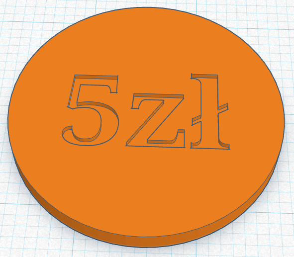 5 PLN Coin by Adam | Download free STL model | Printables.com