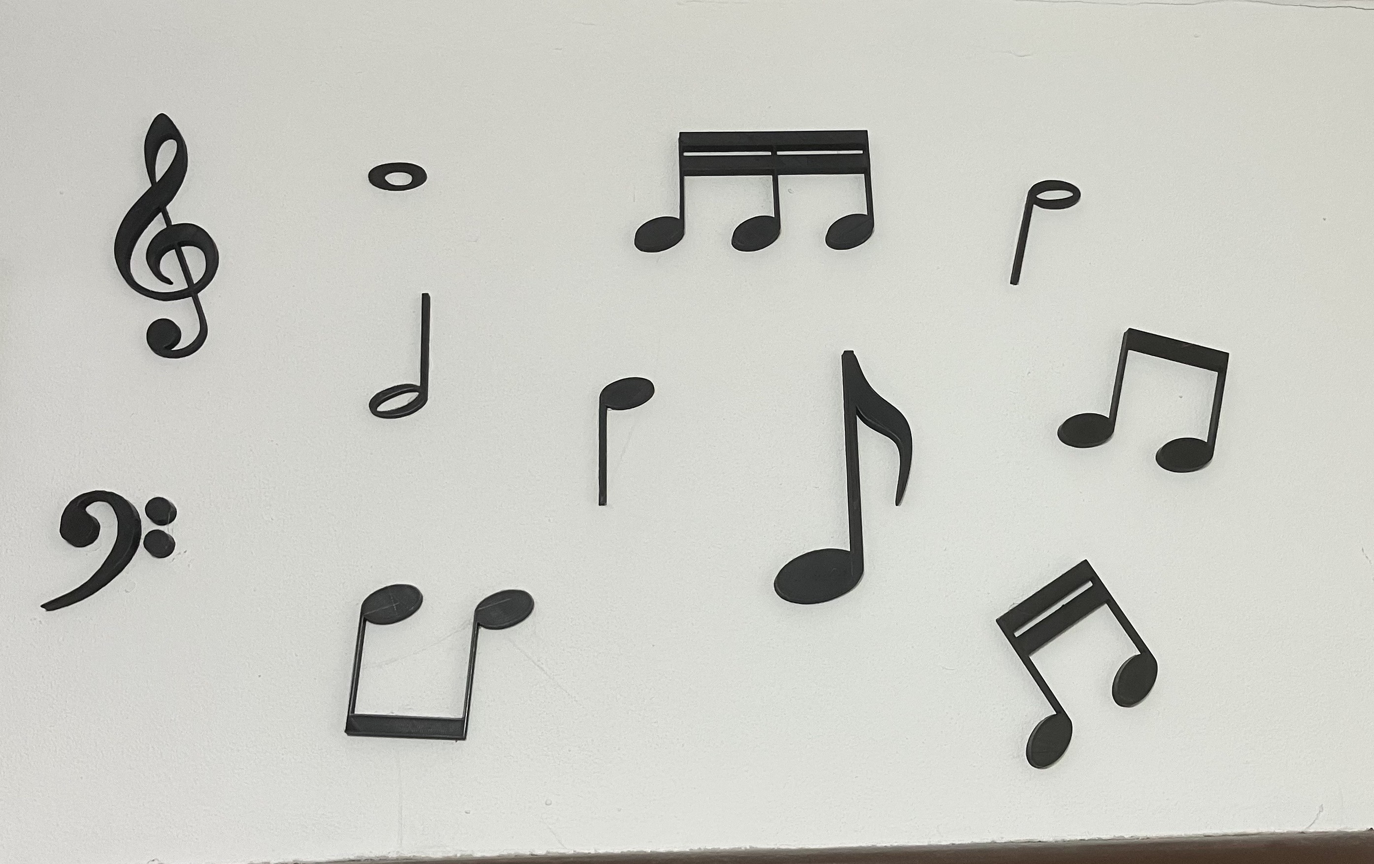 Eight Note wall design by patrik.michna | Download free STL model ...