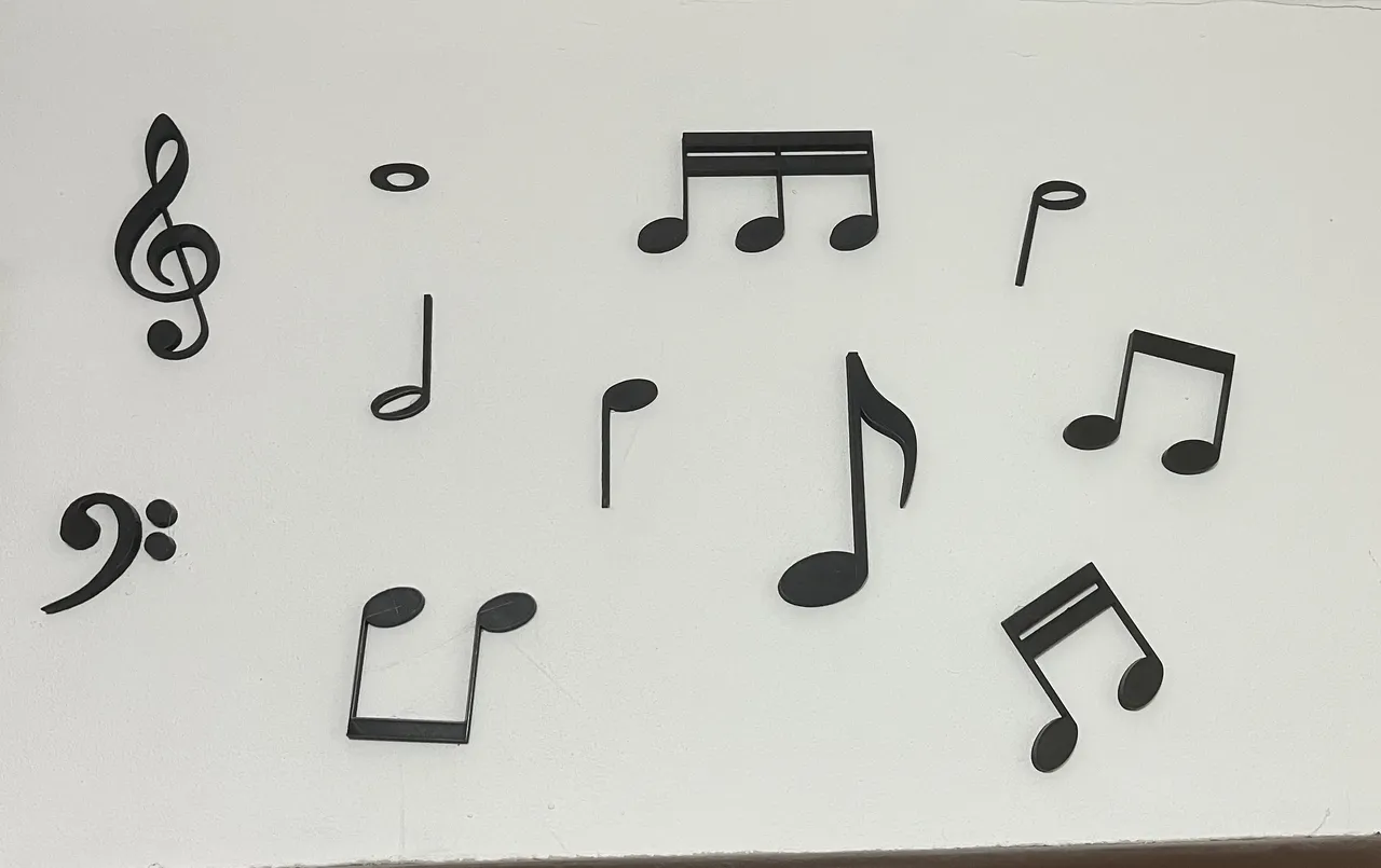 Semiquaver Note wall design by patrik.michna | Download free STL model ...