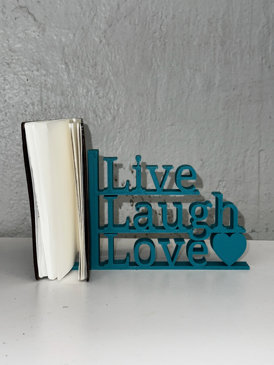 Live Laugh Love Bookend by LocallyPrint3D | Download free STL model ...