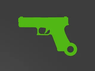 Gun keychain by 3D Tiskovec | Download free STL model | Printables.com